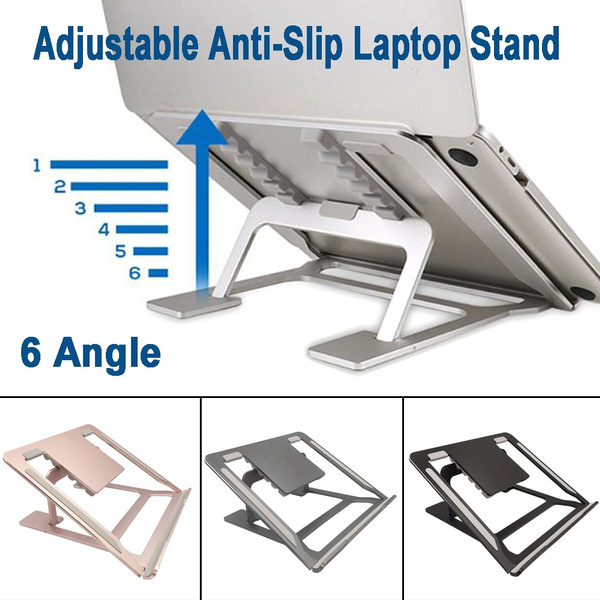 6 Angle Adjustable Laptop Stand Ventilated Portable Ergonomic Notebook ...