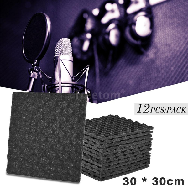12/24 Pack Studio Acoustic Foam Panel Egg Studio Soundproofing Wall ...