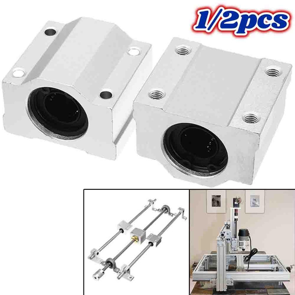 Aluminum Linear Motion Closed Ball Bearing Slide Bushing Block for 3D ...