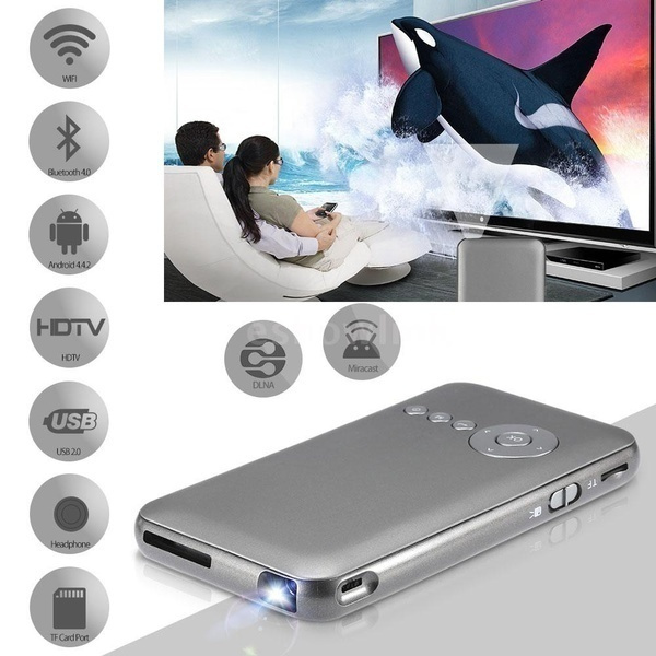 Home & Living DLP LED Projector+ Smart TV Box 1G/16GB 2 In 1 Projection ...