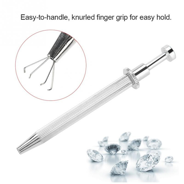 Diamond Gems Prong Tweezer Catcher Grabber Jewelry Making Pick-Up Tool ...