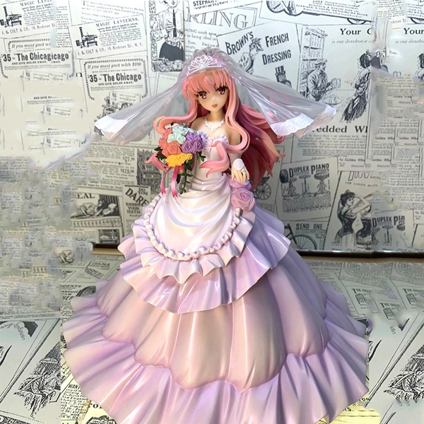 Japanese Anime Zero No Tsukaima Figure Wedding Dress Louise PVC Action ...