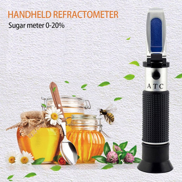 Handheld Sugar Solution Brix Refractometer Honey Beer Fruit ...
