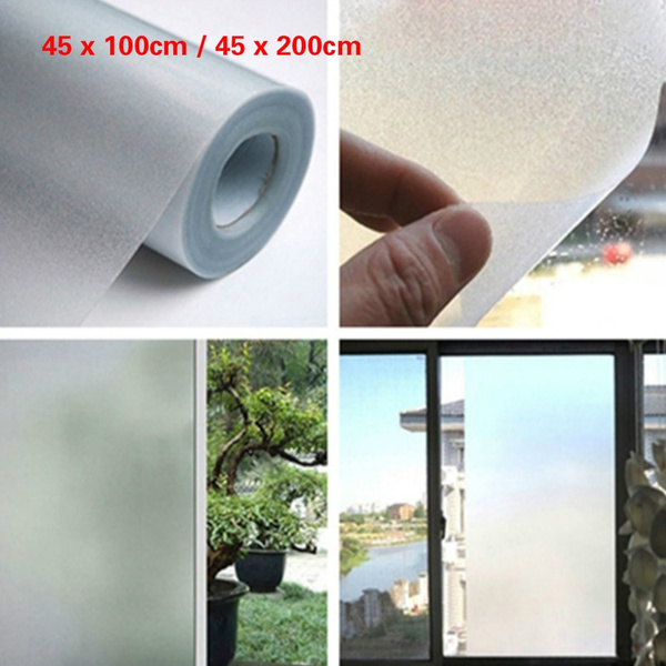Frosted Glass Sticker Window Film Privacy for Office Bathroom Bedroom ...