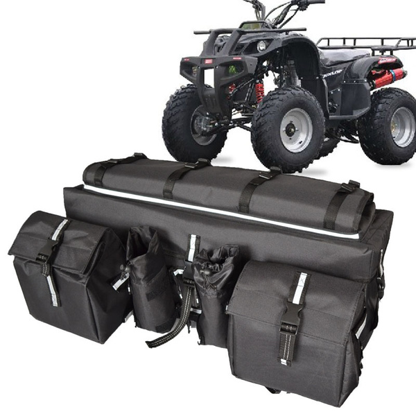 MDSTOP Moto ATV Rear Rack Gear Bag Topside Bungee Tie-Down Storage ...
