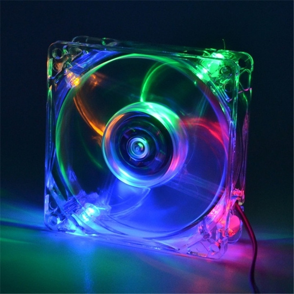 8cm 4pin Computer PC Chassis Fan Cooler with LED Lights Chassis Fan | Wish