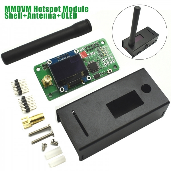 MMDVM Hotspot Support+OLED+Antennas+Aluminum Alloy Shell for Raspberry ...