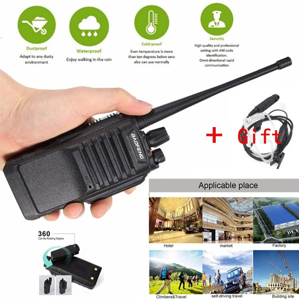 BaoFeng 9700 Waterproof Walkie Talkie PTT Professional UHF IP67 CB ...
