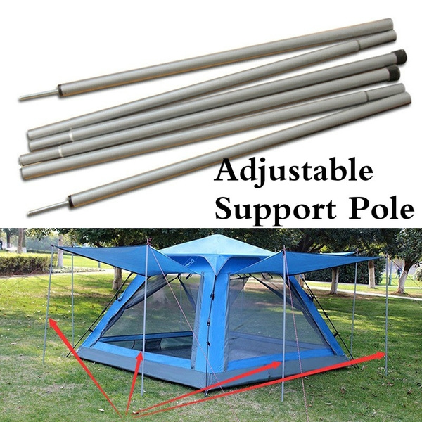 2 Set Adjustable Tent Support Poles Tent Entrance Hall Strut Rod Tent ...