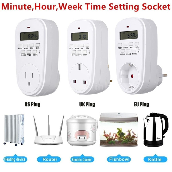 Electronic Digital Timer Switch Plug Kitchen Timer Timing Socket | Wish