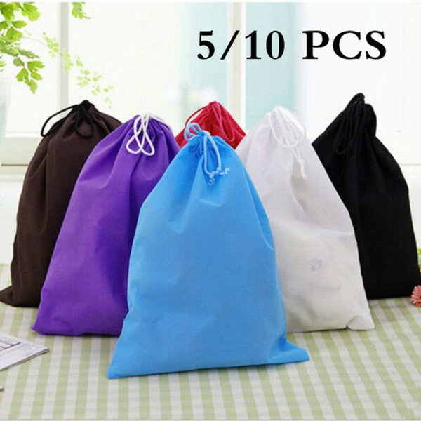 5/10 Pcs Bag Storage Tote Drawstring Travel Pouch Laundry Waterproof ...