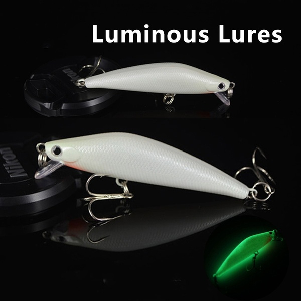 3D Luminous Lures Night Flashing Minnow Fish Lure Hard Bait Crankbait Hooks | Wish