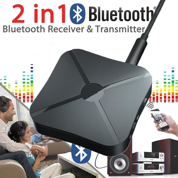 2 IN 1 Wireless Bluetooth Receiver & Transmitter Bluetooth 4.2 Audio ...
