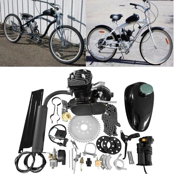 UPGRADED 50cc/80cc Bike Bicycle Motorized 2 Stroke Petrol Gas Motor ...