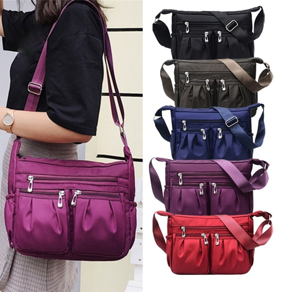 Women Casual Multi Pockets Waterproof Shoulder Bag | Wish