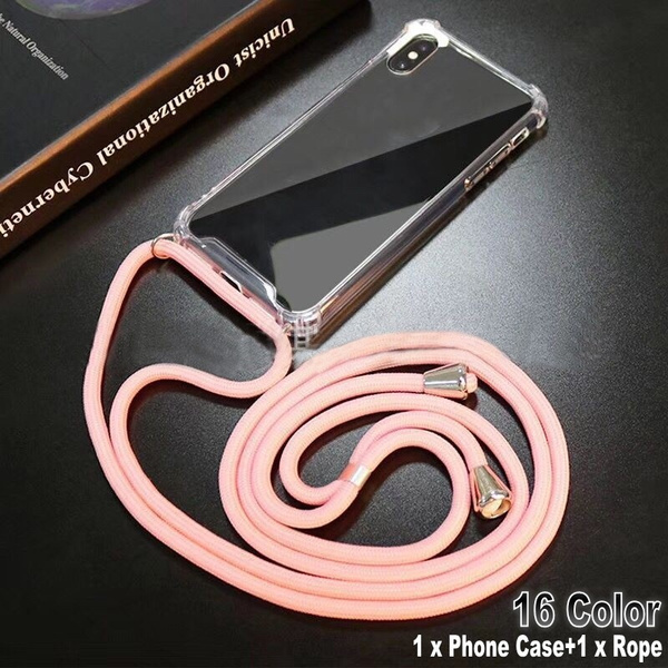 16 Color Fashion Mobile Phone With Rope, Ultra-Thin Transparent Soft, 2 ...