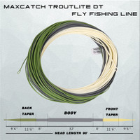 Maxcatch 90ft 3/4/5/6wt Real Troutlite Double Taper Floating Fly ...