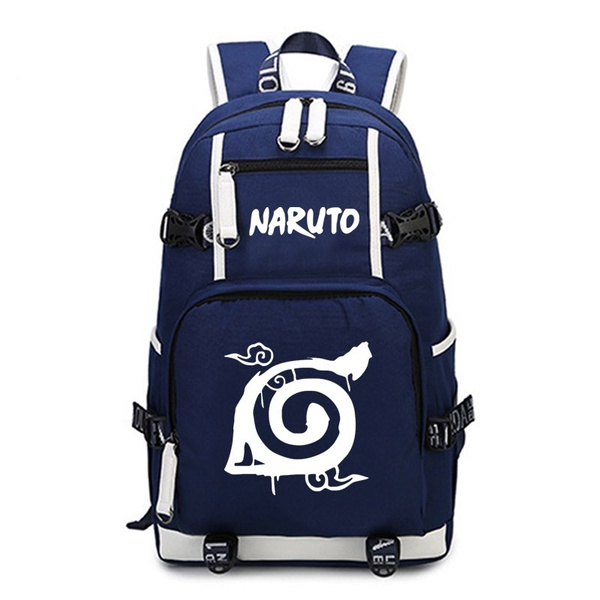 new NARUTO Naruto Uzumaki Sasuke Uchiha Akatsuki Backpack teens Boys ...