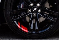 x8 Universal Redline Wheel Decals Hash Stripe Stickers Fits 18" 20 ...