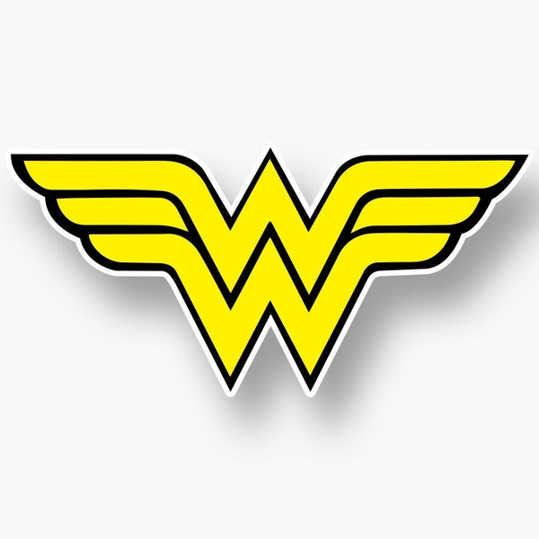 x2 WONDER WOMAN Sticker Vinyl Decal Car Window | Wish