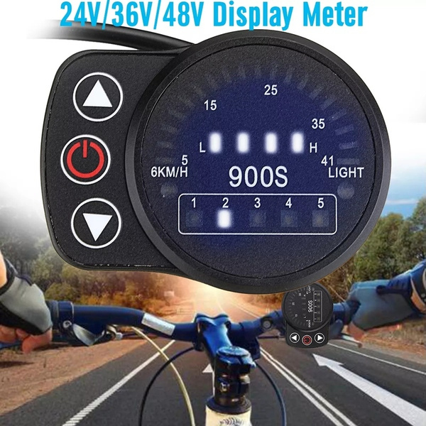 24V 36V 48V 5pin LED Display Speed Meter Control Panel For E-bike ...