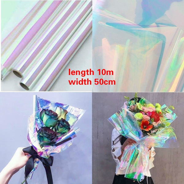 10M 50cm Rainbow Cello Flower Floral Wrapping Paper Candy Cake Cookie ... 10M 50cm Rainbow Cello Flower Floral Wrapping Paper Candy Cake Cookie ...