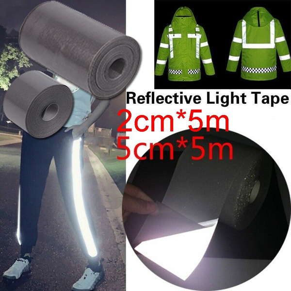 Iron On Reflective vinyl tape DIY 5meters Fabric Reflective Warning ...