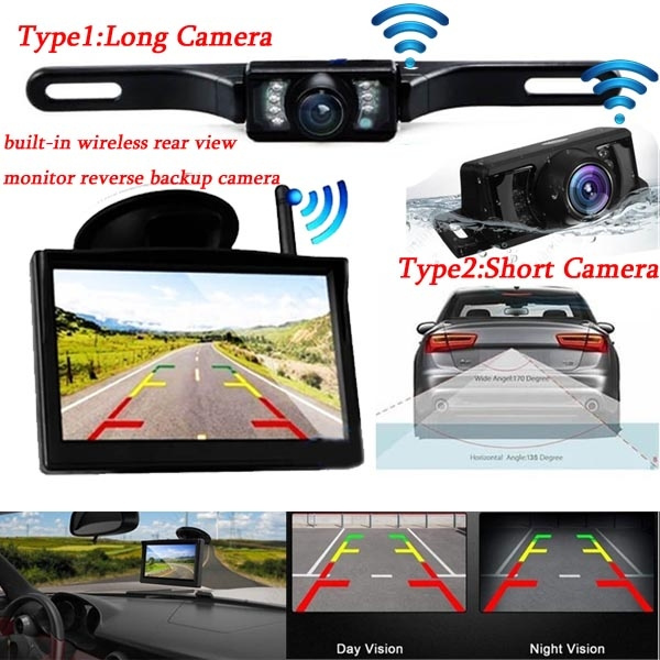 2019 Built-in Wireless IP68 Waterproof Night Vision System Reverse ...