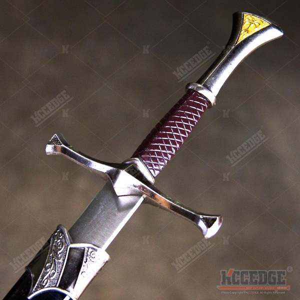 14" Medieval Golden Triangle Dagger with Stainless Steel Blade | Wish
