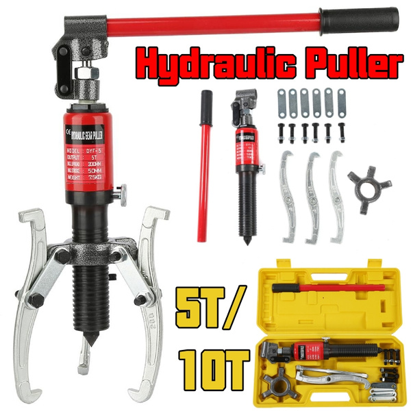 2019 New 5T/10T Hydraulic Gear Puller Pumps Oil Tube 3 Jaws Drawing ...