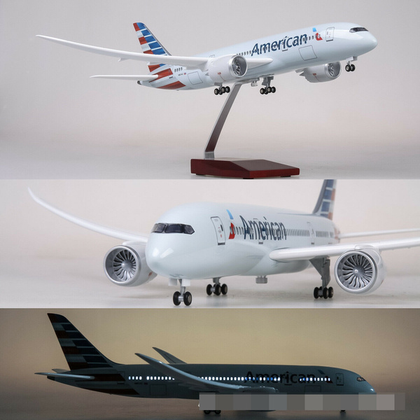 1/130 Scale Plane Model B787 Airlines Airplane With Sound Control light ...