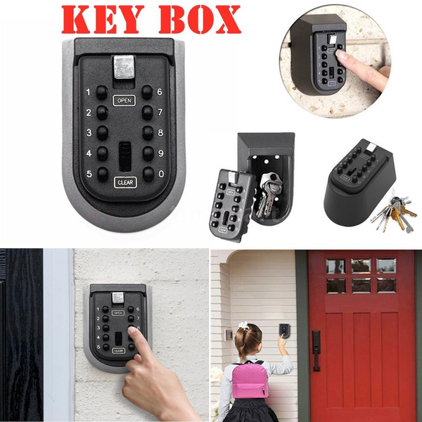 Wall-mounted Key Password Key Box Outdoor With Waterproof Cover Key ...