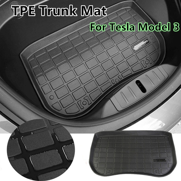 Auto Car Waterproof TPE Front Cargo Tray Trunk Floor Mat For Tesla ...