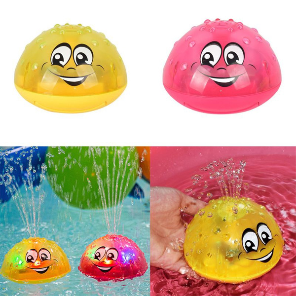Bath Toys Spray Water Light Music Rotate Ball Kid Toys for Baby Toddler ...