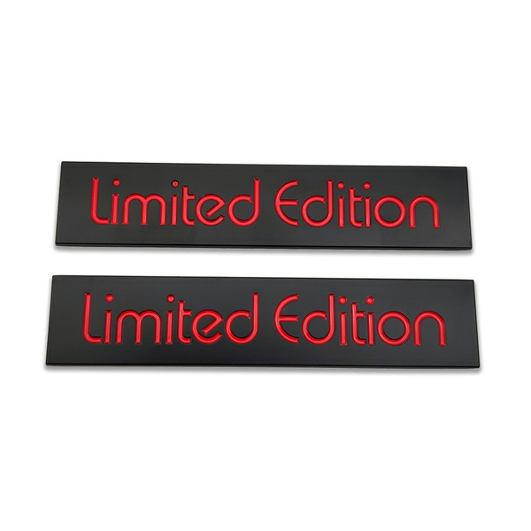2x Chrome Metal Limited Edition Logo Car Emblem Auto Badge Sticker ...