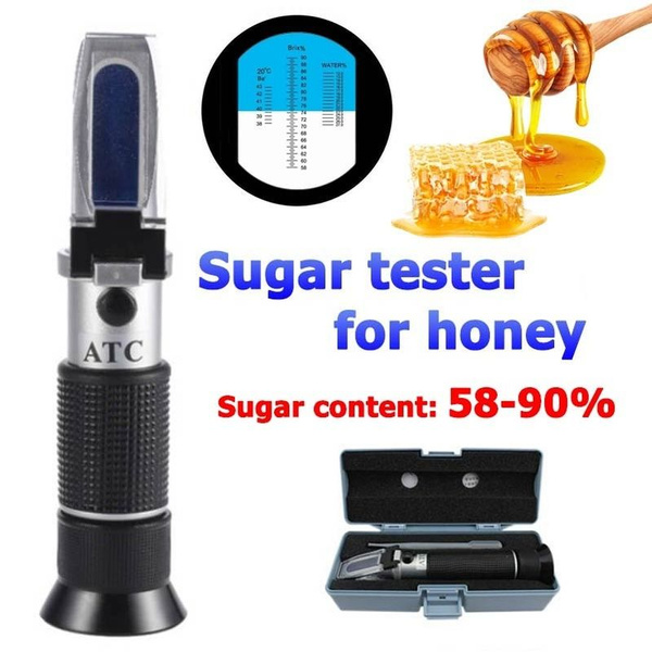 Portable Hand Held Measurement Honey Refractometer Beekeeping Tester ...