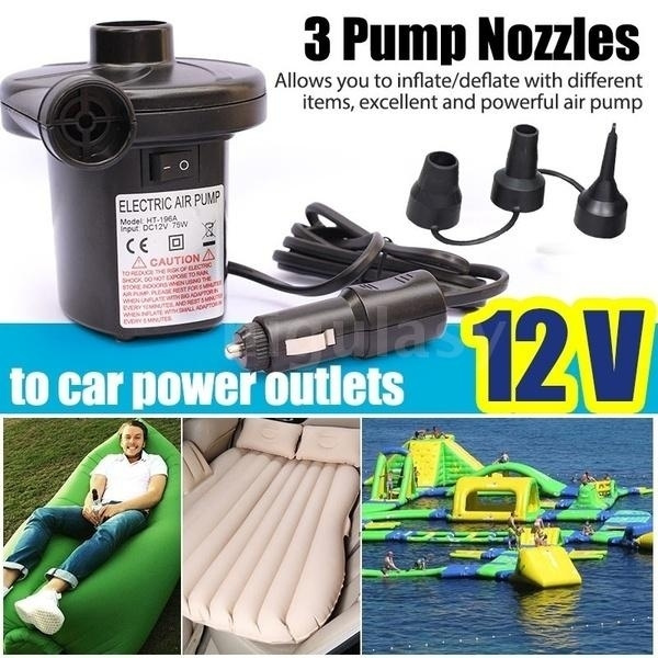 Household Electric Air Pump Inflate Deflate Pumps Car Inflator ...