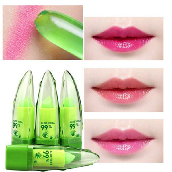 Natural Aloe Vera Lipstick Long Lasting Color Temperature Change ...