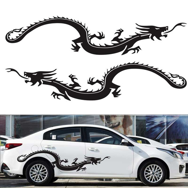 2PCS Dragon Car Body Vinyl Sticker Graphics Decal DIY Decoration 150 ...