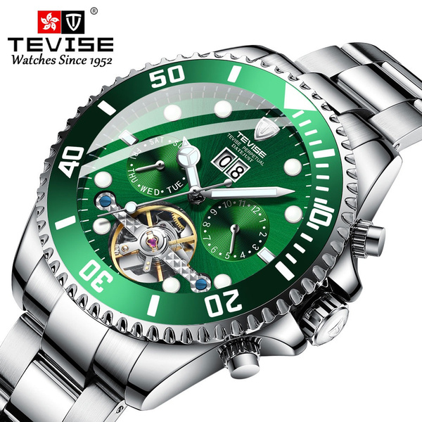 TEVISE Luxury Brand Men Automatic Mechanical Trourbillon Watches Men ...