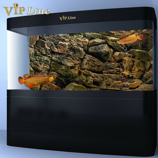 Rock Wall Aquarium Background Poster HD Fish Tank Decor Landscape 24 36 ...