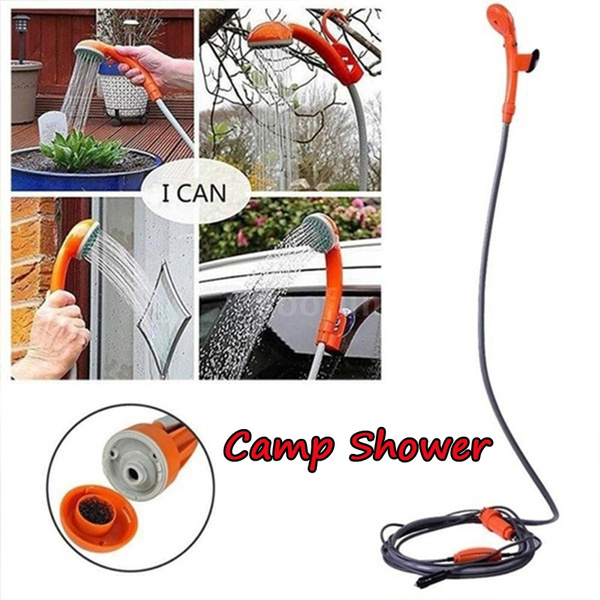 12V Electric Car Plug Outdoor Shower Powered Pump Portable Camping ...