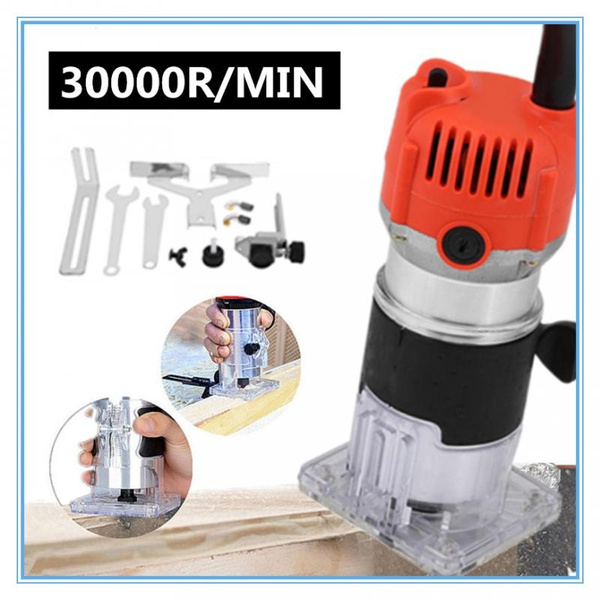 580W 30000R/MIN Woodworking Electric Trimmer Wood Milling Engraving ...