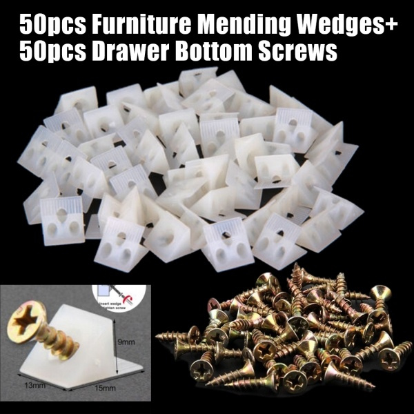 50pcs/set Drawer Bottom Sagging Repair Fixing Wedges Furniture Mending ...