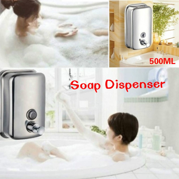 Stainless Steel Soap Dispenser Wall-mounted Emulsion Dispenser | Wish