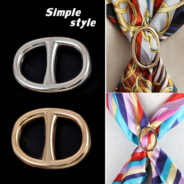 Women's Fashion Scarf Accessories, Simple Style Smooth Ellipse Scarves ...