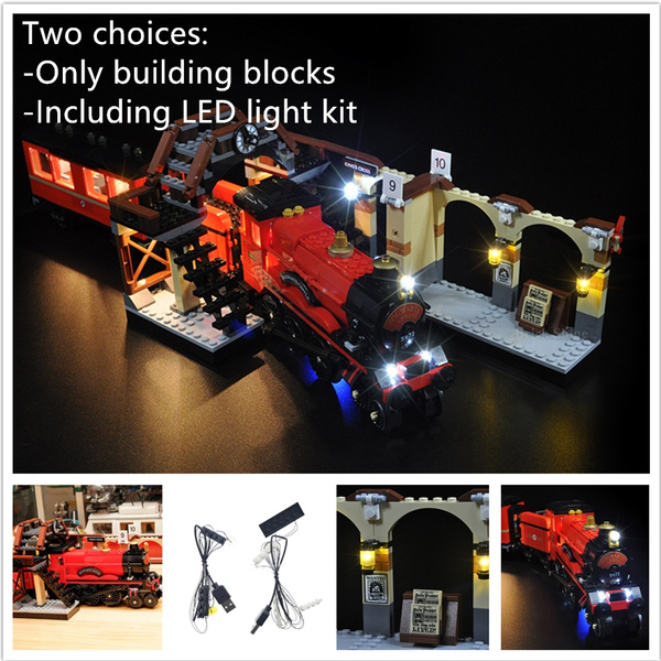 Movie Series LED Lighting Express Train Set Building Blocks Bricks ...