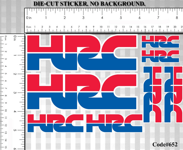 HRC Die-Cut Sticker Decal Funny JDM Speed Auto Racing Window Car Biker ...