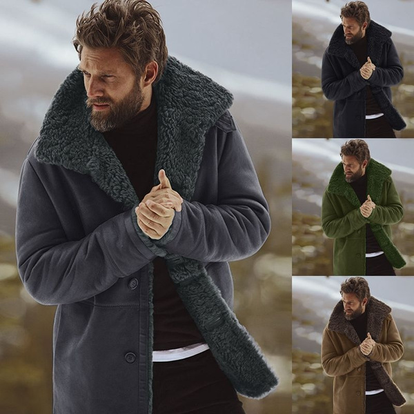 New Winter Men Fashion Warm Fleece Jackets Clothe Over Coat Out Wear ...