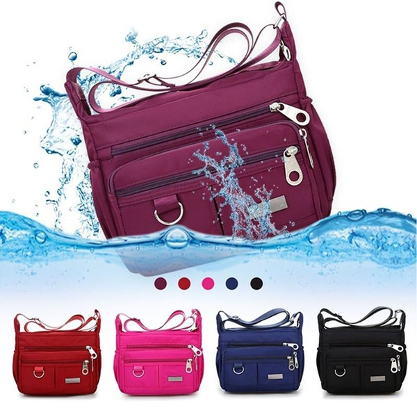 Shoulder Bag Purse Waterproof Nylon Travel Handbags for Women Messenger ...
